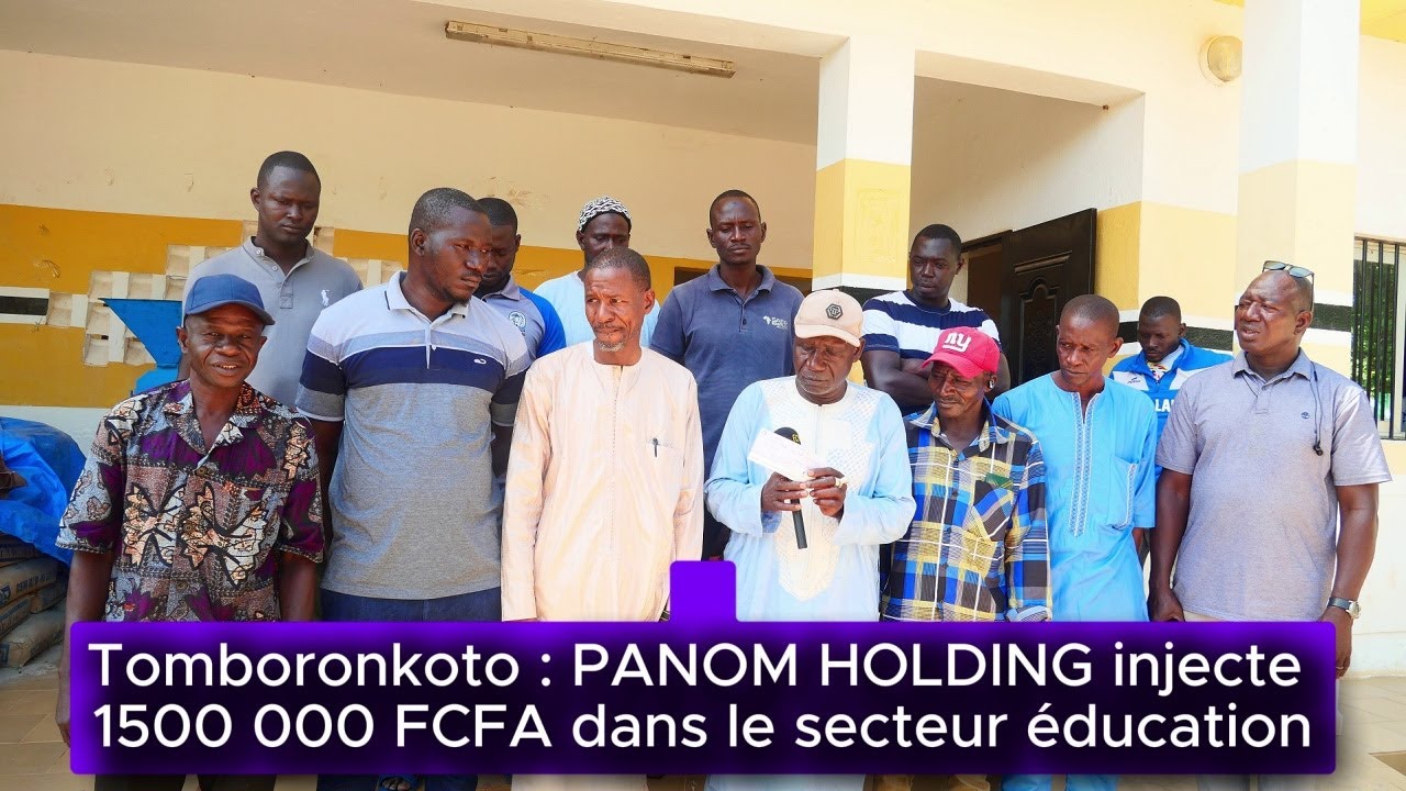 Tomboronkoto : PANOM HOLDING injecte 1500 000 FCFA dans le secteur éducation